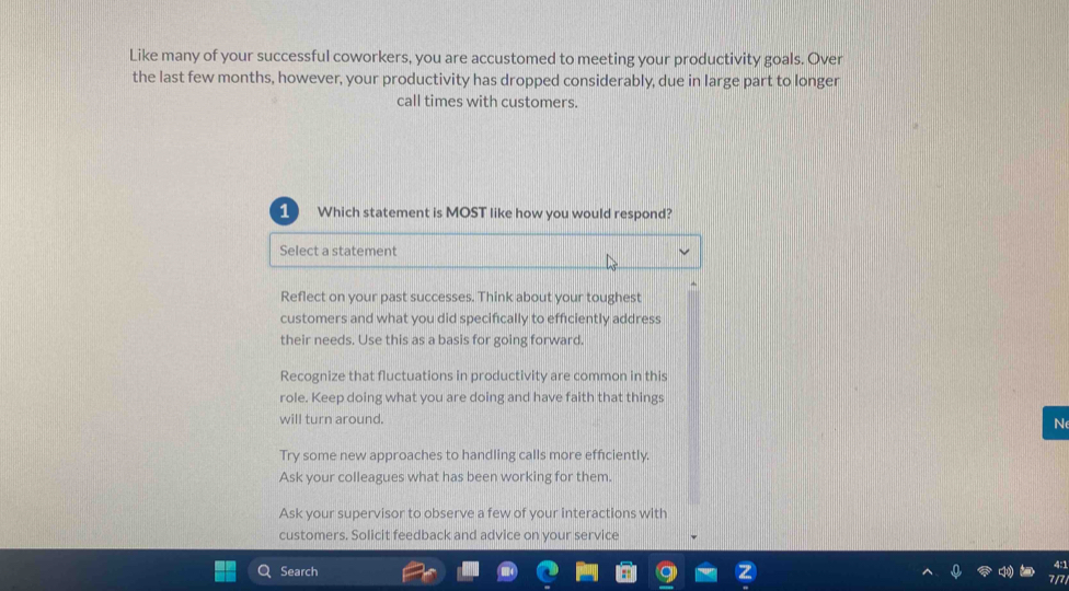 Solved: Like many of your successful coworkers, you are accustomed to ...