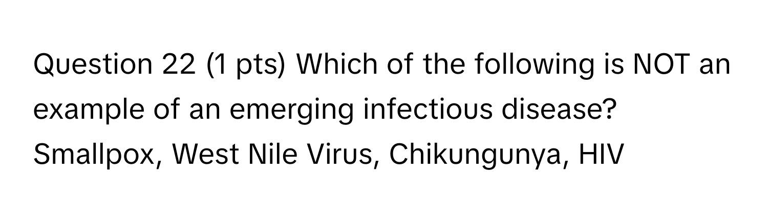 Solved: Which of the following is NOT an example of an emerging ...