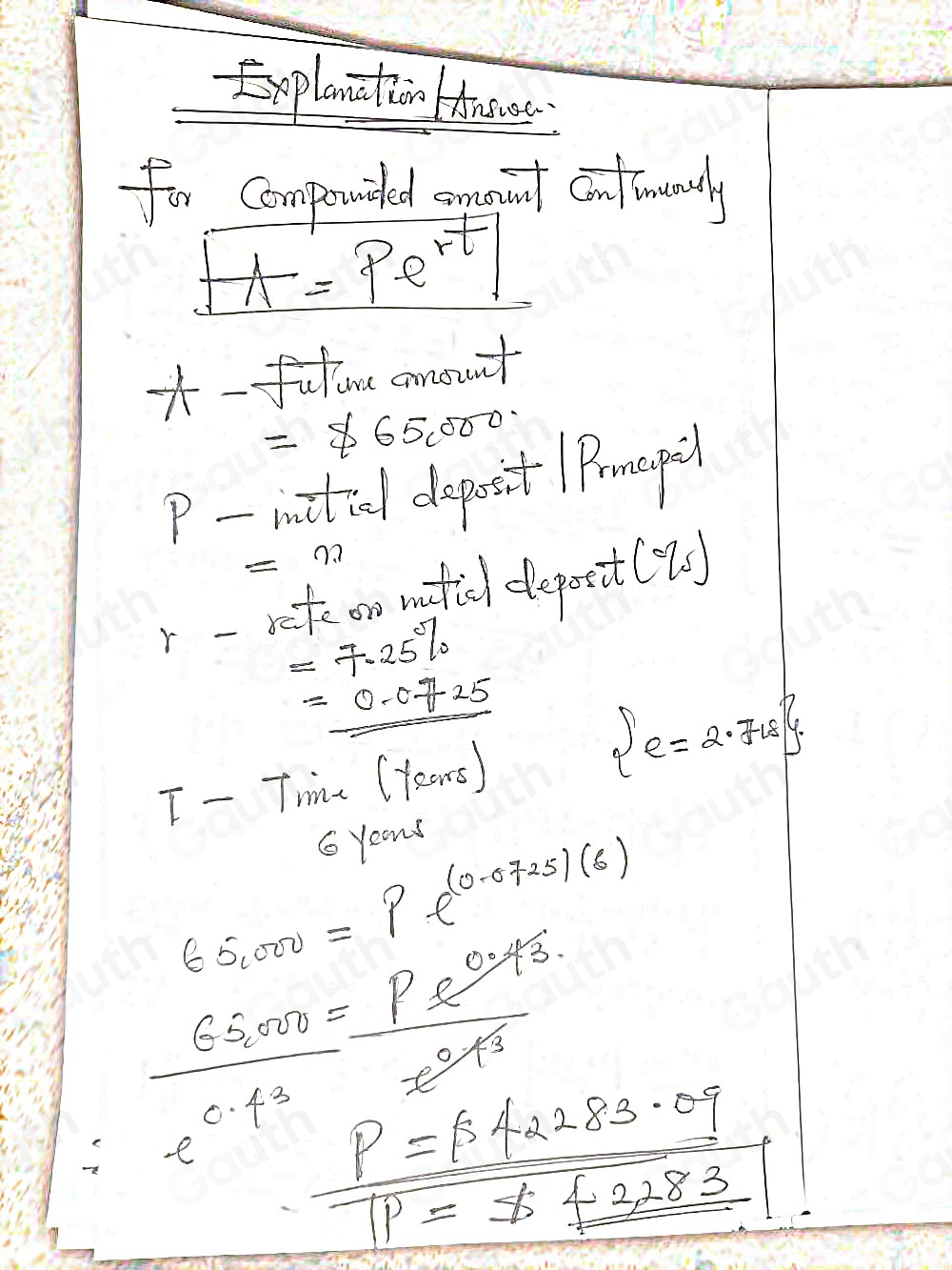 Solved: Present value. A promissory note will pay $65,000 at maturity 6 ...