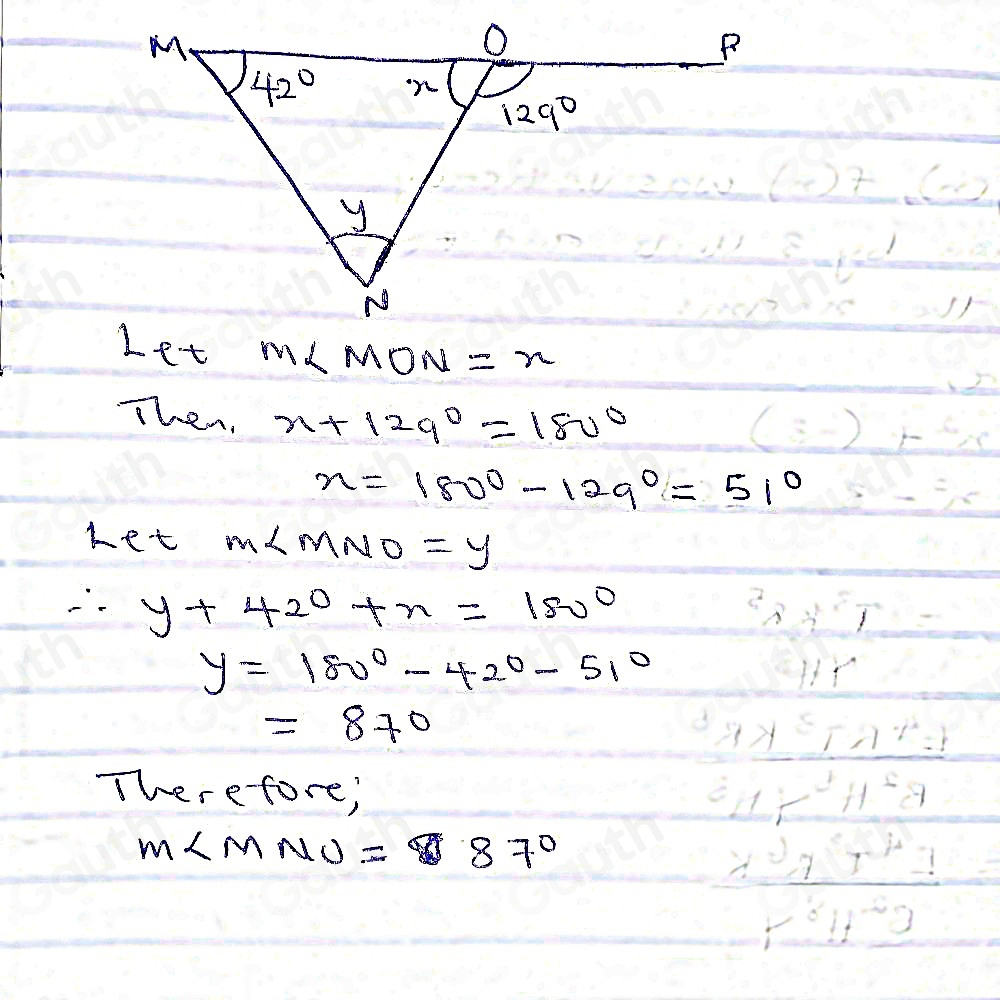 Solved: Find m∠ MNO. [Others]