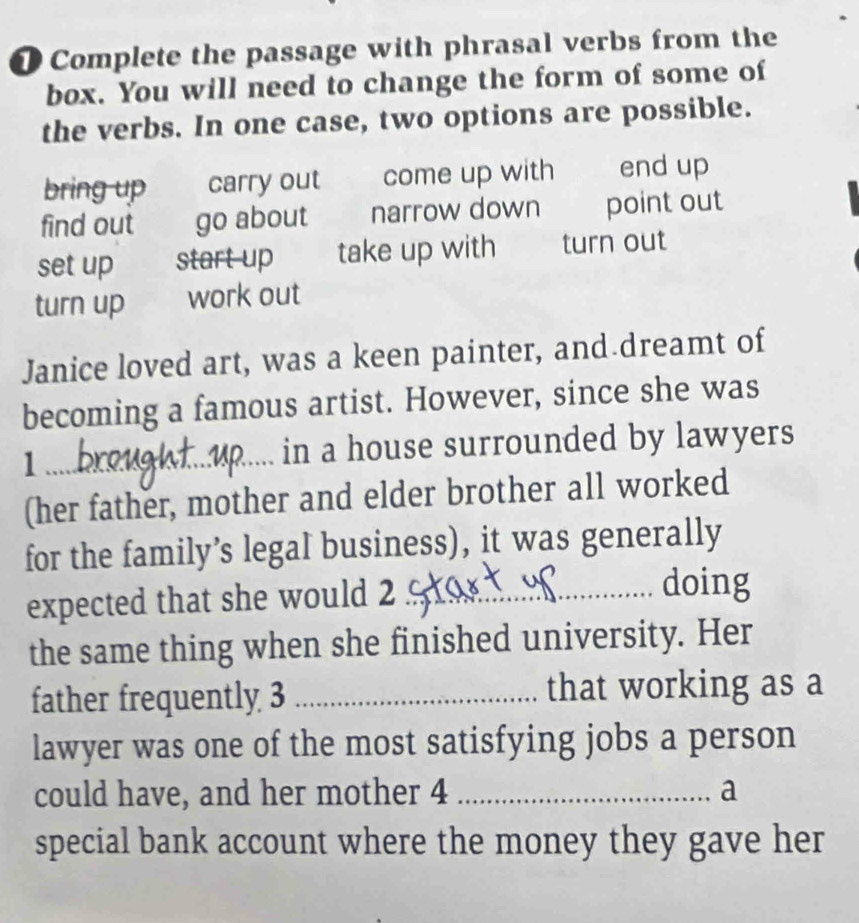 Giải quyết:Complete the passage with phrasal verbs from the box. You ...