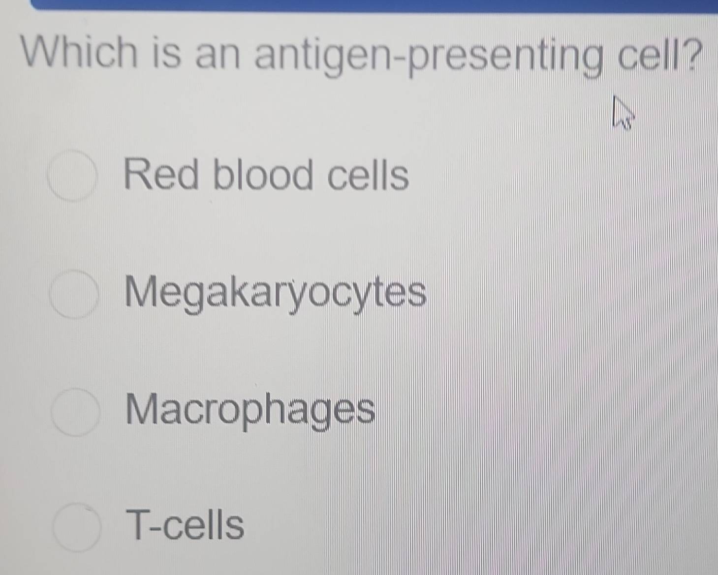 Solved: Which is an antigen-presenting cell? Red blood cells ...