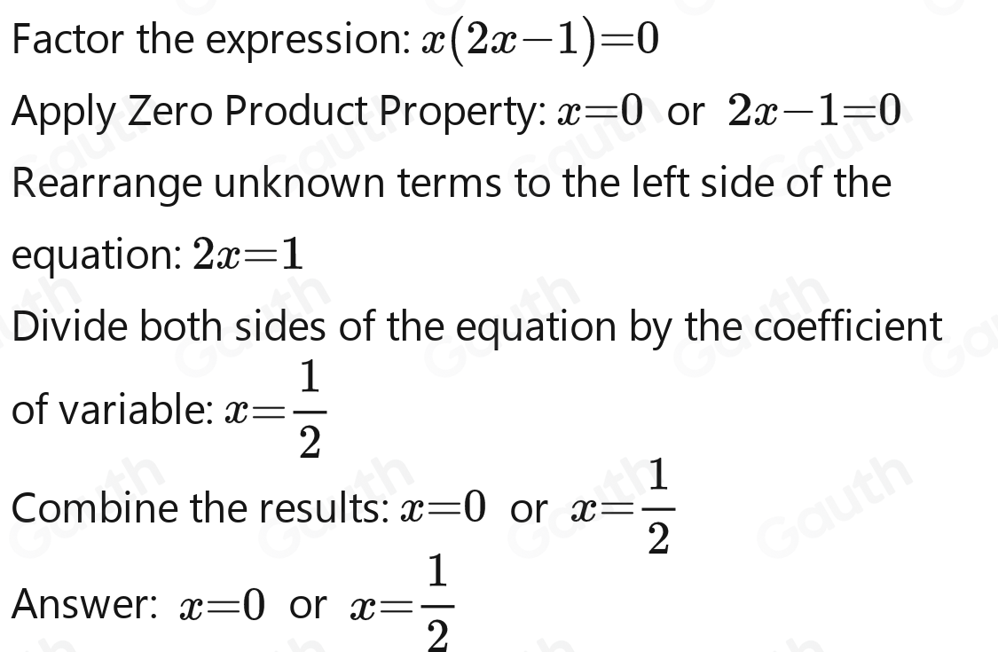 Solved 2x 2 x 0 Math 