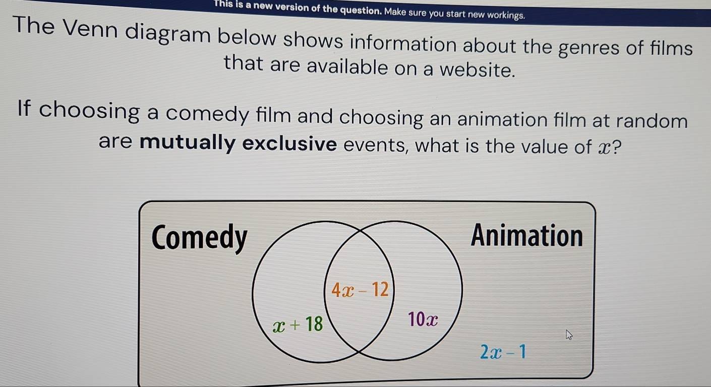 Solved: This is a new version of the question. Make sure you start new ...