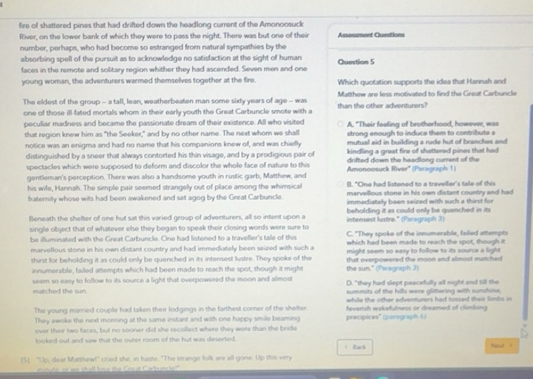 Solved: fire of shattered pines that had drifted down the headlong ...