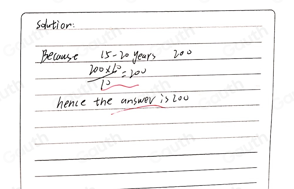 Solved: The maximum heart rate of a person at the age of 20 is 200 ...