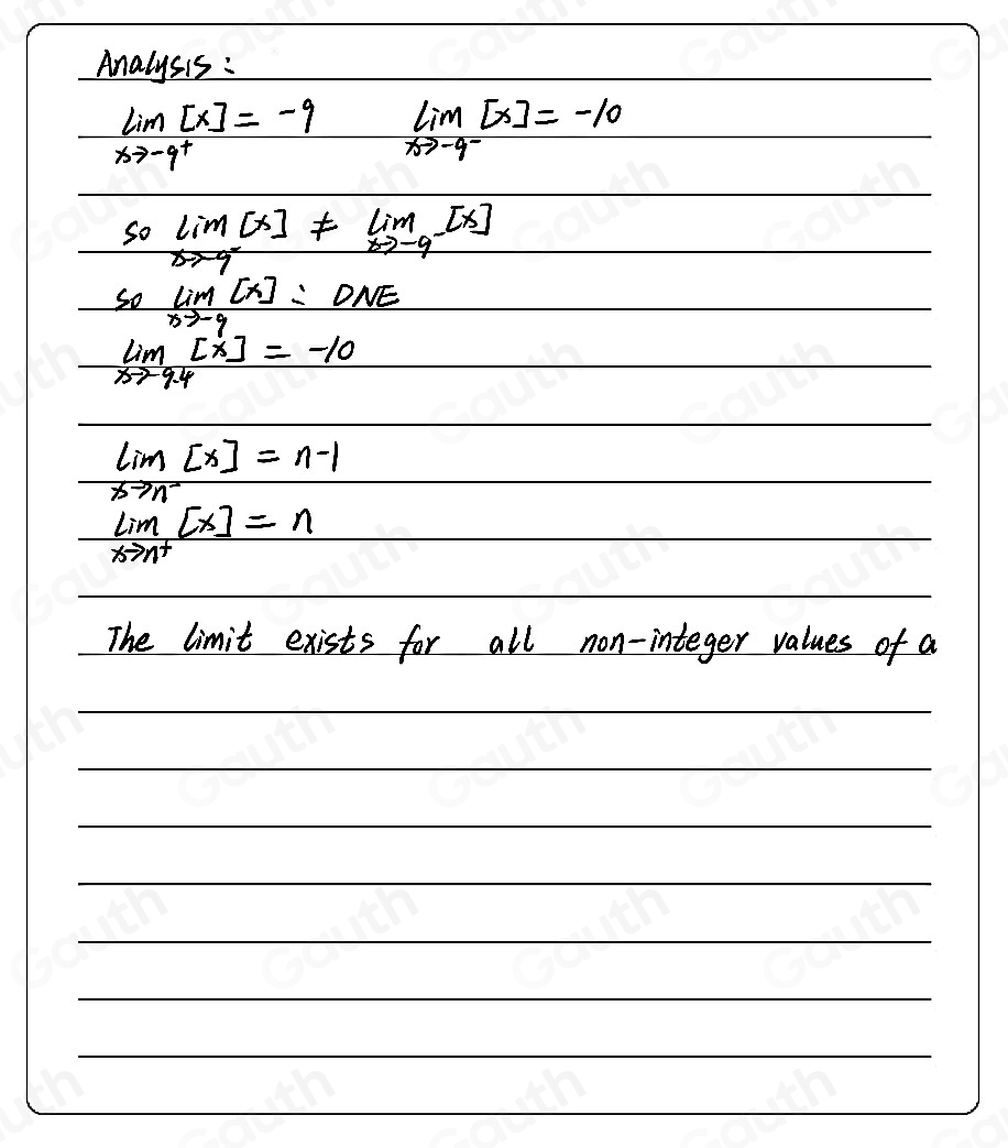 Solved: If the symbol 〖 ] denotes the greatest integer function defined ...