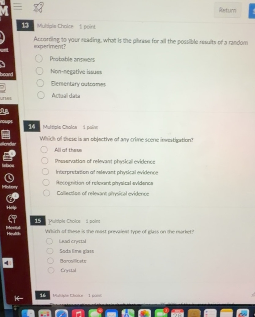 Resuelto:a Return a 13 Multiple Choice 1 point According to your ...