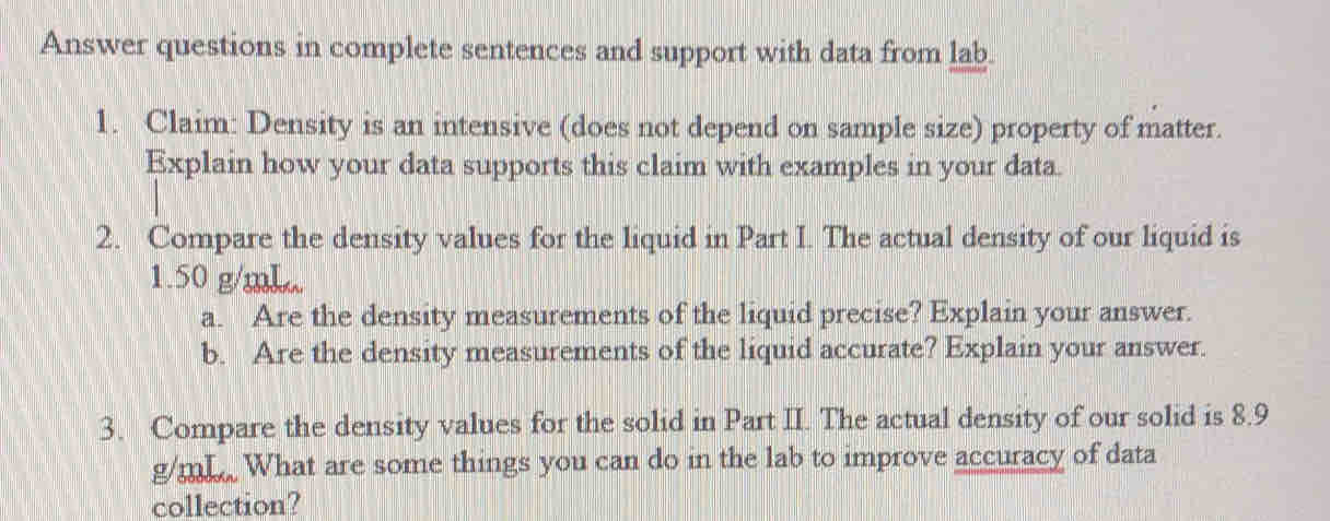 Solved: Answer questions in complete sentences and support with data ...