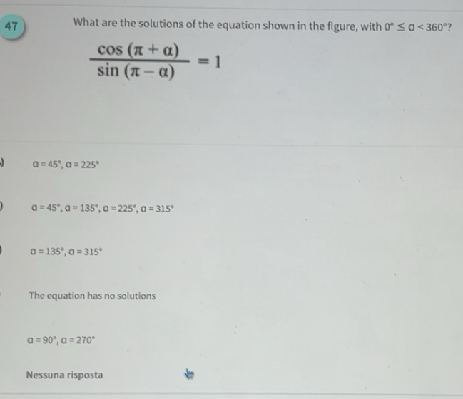 Risolto:What are the solutions of the equation shown in the figure ...