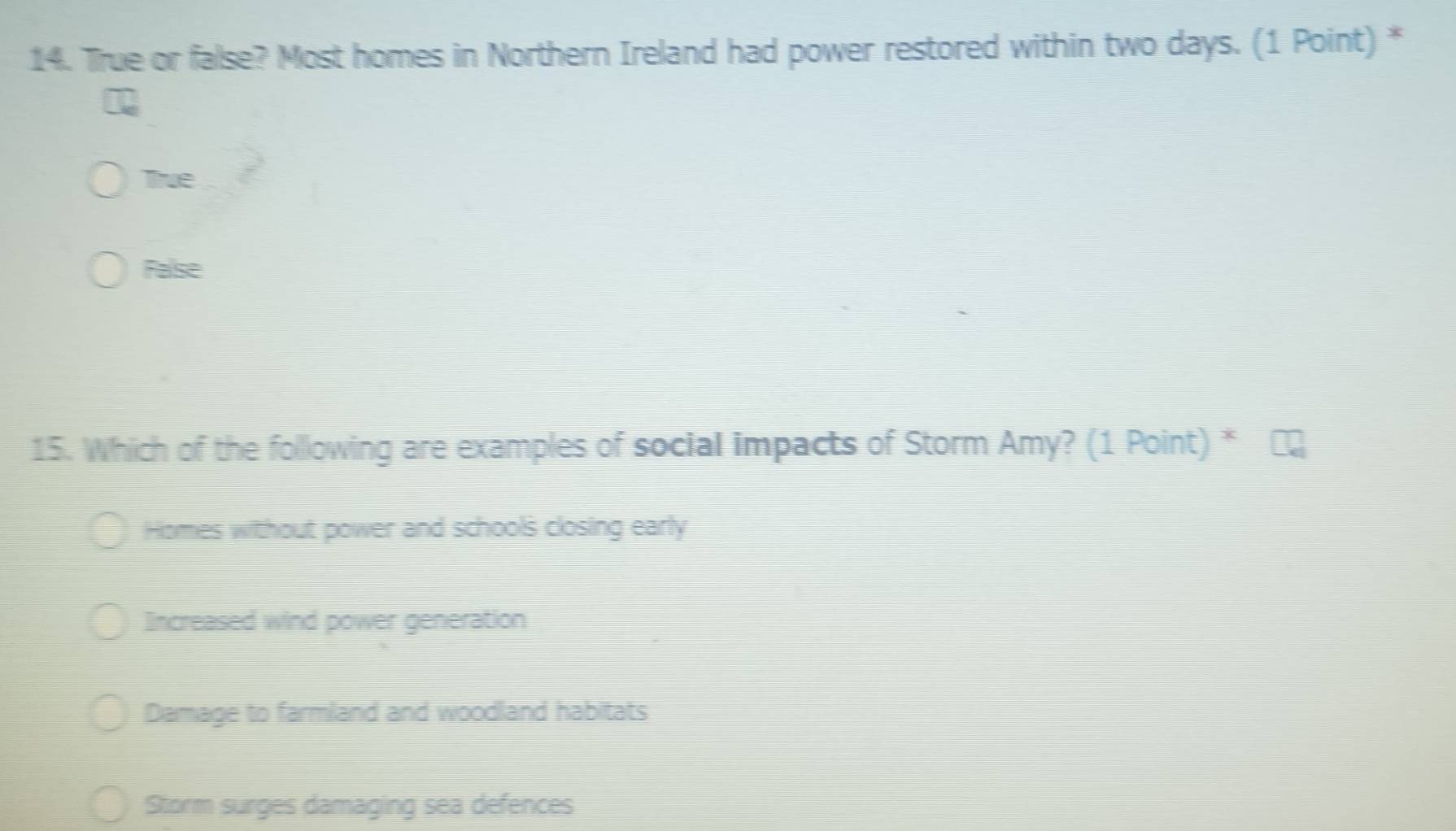 Solved: True or false? Most homes in Northern Ireland had power ...