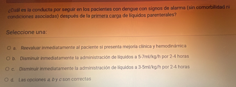 ¿Cuál es la conducta por seguir en los pacientes con dengue con signos ...