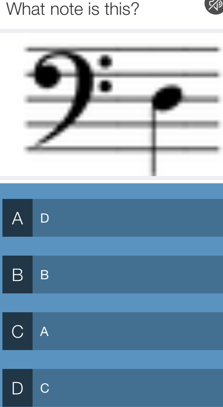 Gelöst:What note is this? A D B B A