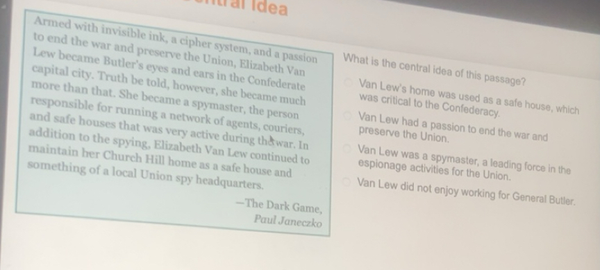 Solved: Itral ídea Armed with invisible ink, a cipher system, and a ...