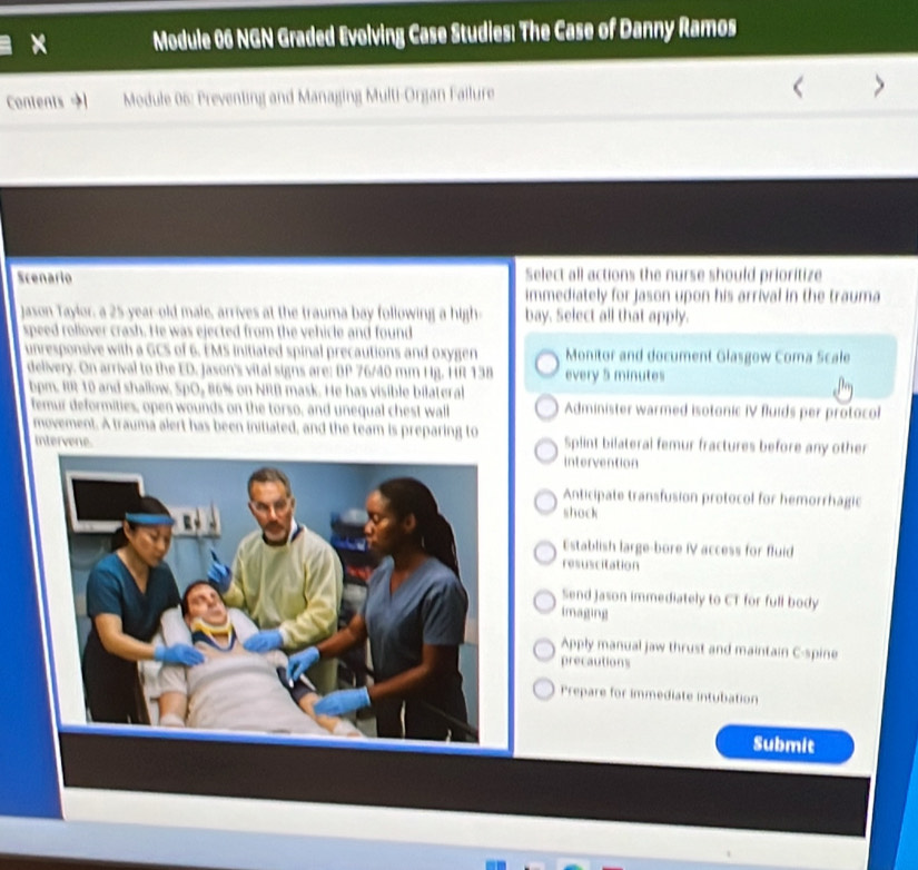 Solved: × Module 06 NGN Graded Evolving Case Studies: The Case of Danny ...