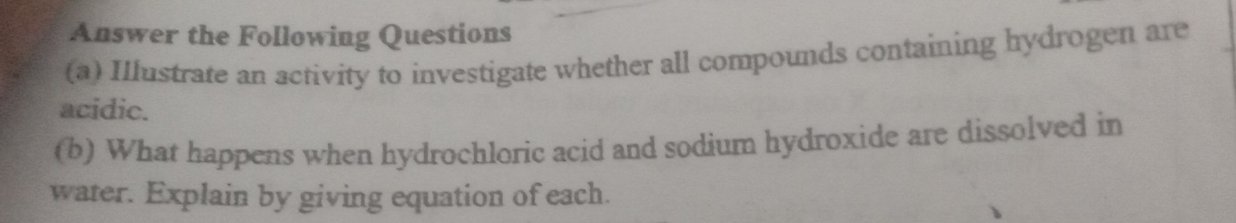 Solved: Answer the Following Questions (a) Illustrate an activity to ...