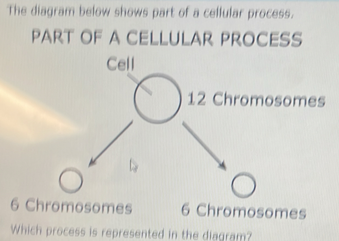 Solved: The diagram below shows part of a cellular process. PART OF A ...