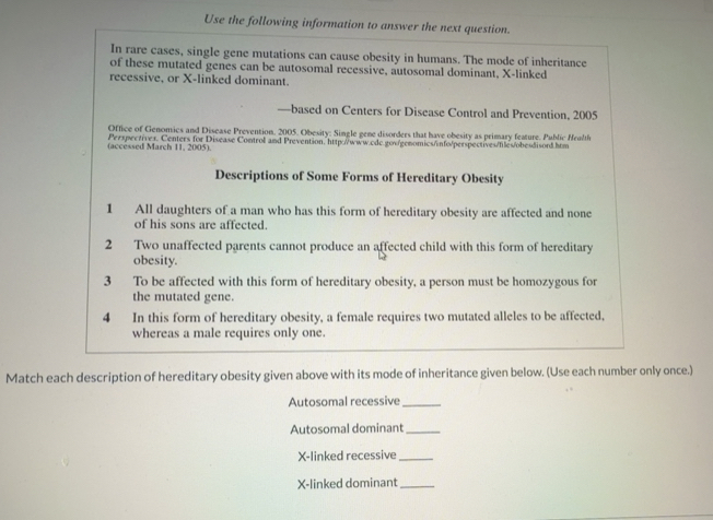 Solved: Use the following information to answer the next question. In ...