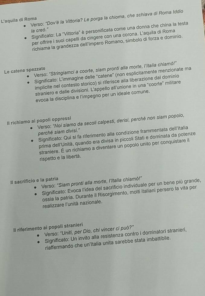 Risolto:Verso: "Dov'è la Vittoria? Le porga la chioma, che schiava di ...