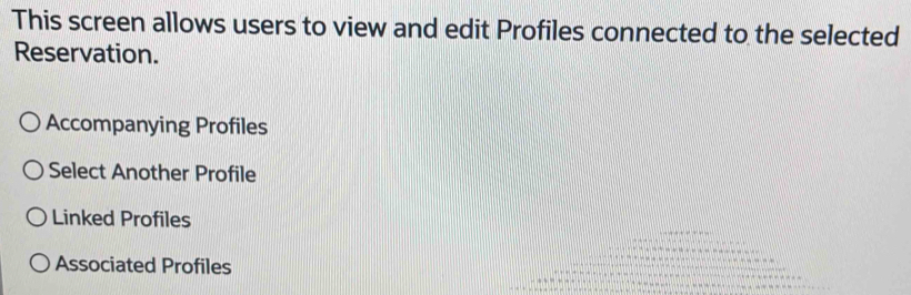 Solved: This screen allows users to view and edit Profiles connected to ...