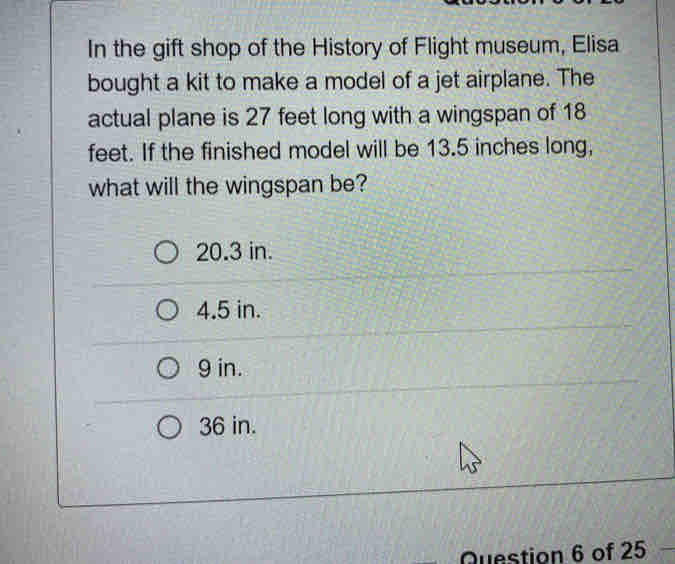 In the gift shop of the History of Flight museum, Elisa bought a kit to ...