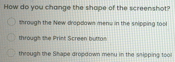 Solved: How do you change the shape of the screenshot? through the New ...