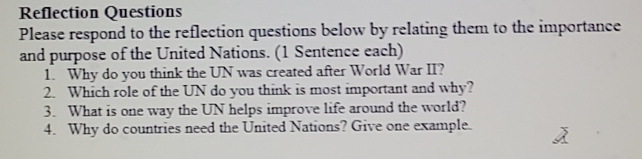 Solved: Reflection Questions Please respond to the reflection questions ...