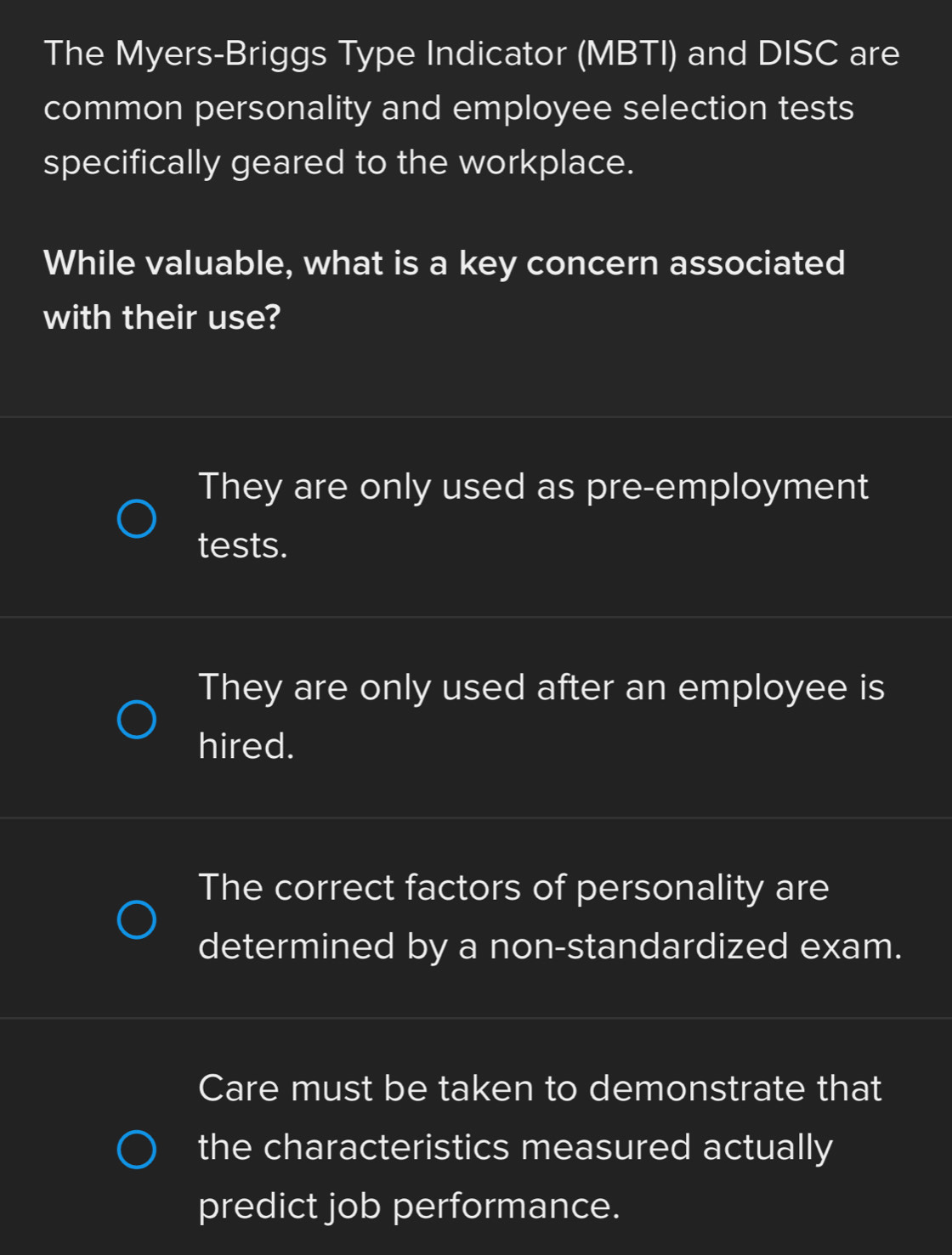 Solved: The Myers-Briggs Type Indicator (MBTI) and DISC are common ...