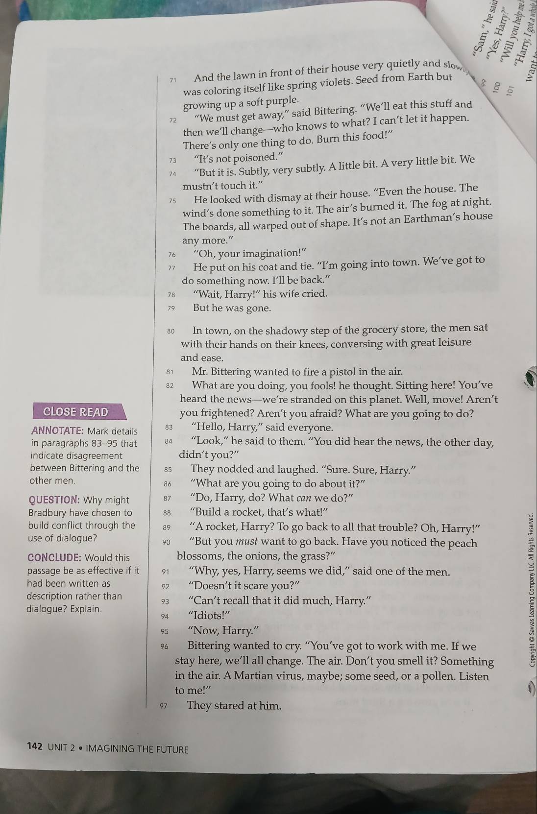 Solved: ± 71 And the lawn in front of their house very quietly and slow ...