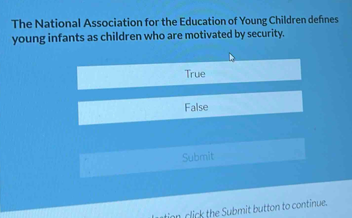 Solved: The National Association for the Education of Young Children ...