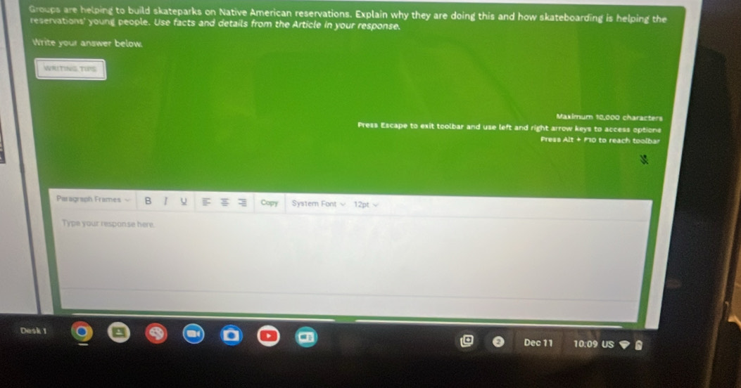 Solved: Groups are helping to build skateparks on Native American ...