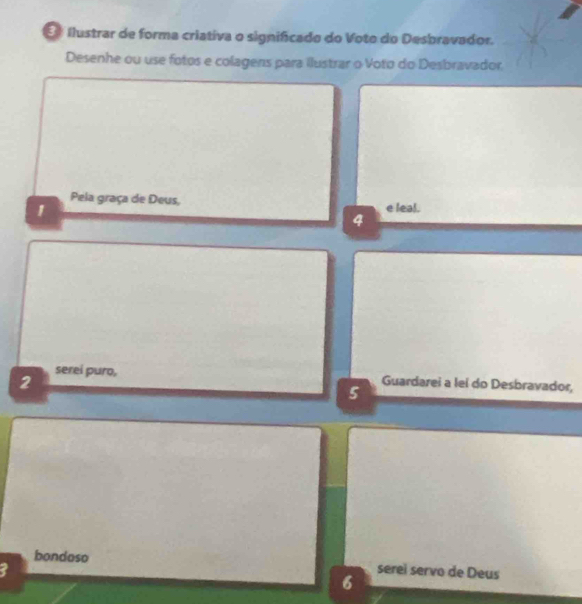 Resolvido:Ilustrar de forma criativa o significado do Voto do ...