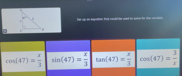 Gelöst:Set up an equation that could be used to solve for the variable ...