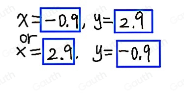 Solved: The graph of x^2+y^2=9 is shown o By drawing the line x+y=2 ...