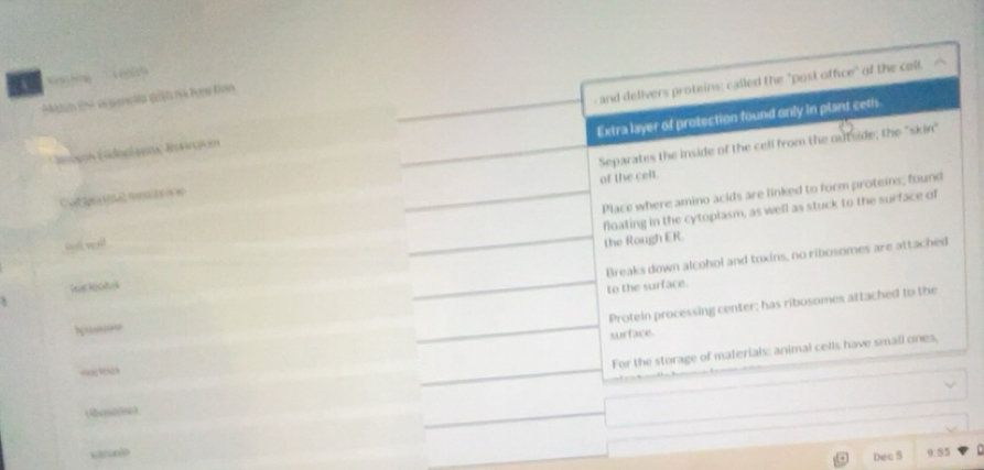Solved: a and delivers proteins; called the "post office" of the celt ...