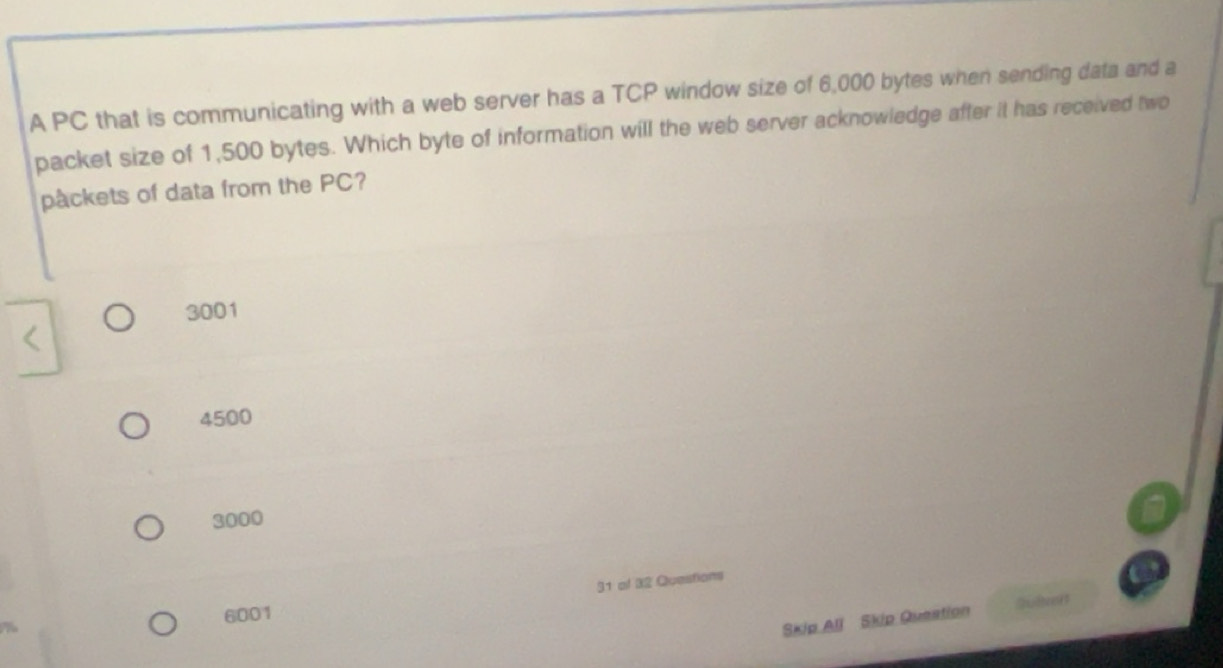 Solved: A PC that is communicating with a web server has a TCP window ...