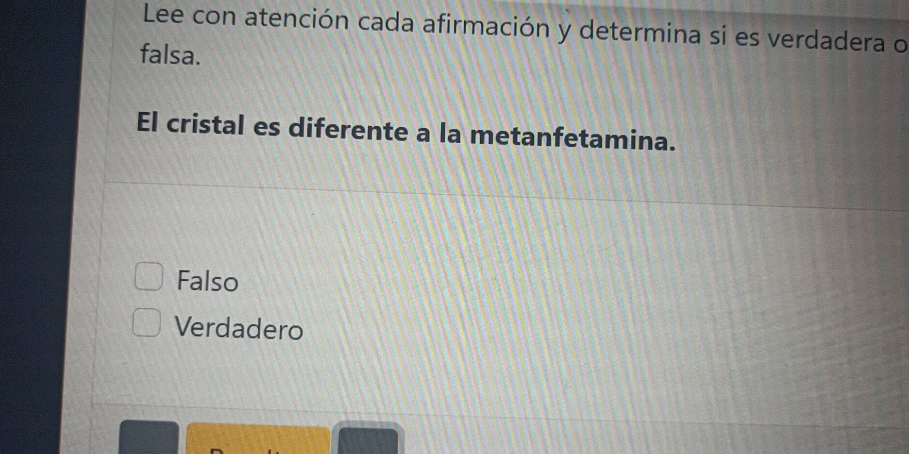 Resuelto:Lee con atención cada afirmación y determina si es verdadera o ...