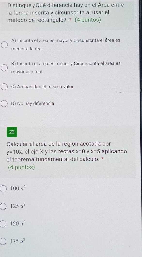 Resuelto:Distingue ¿Qué diferencia hay en el Área entre la forma ...