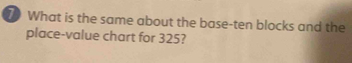 Solved: What is the same about the base-ten blocks and the place-value ...