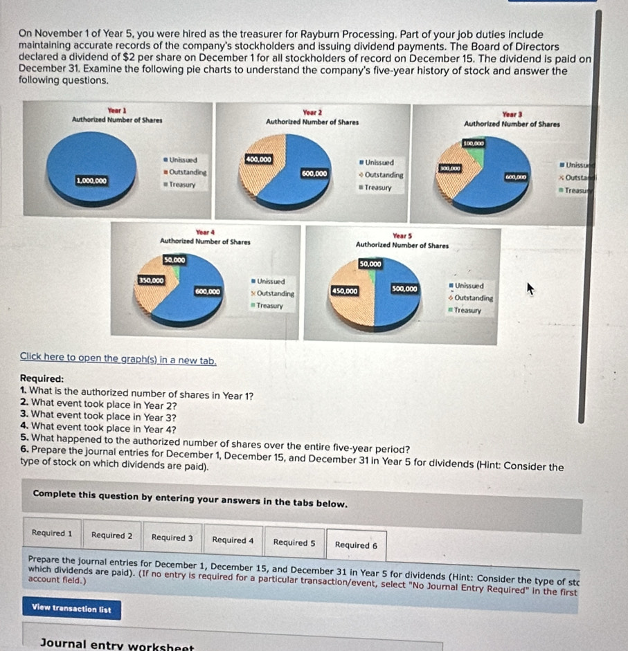 Solved: On November 1 of Year 5, you were hired as the treasurer for ...