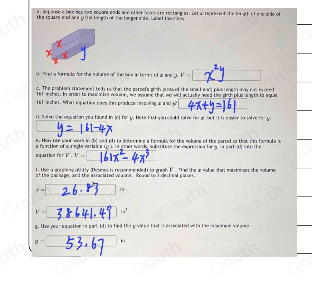 Solved: According to the shipping regulation of a company, the girth ...