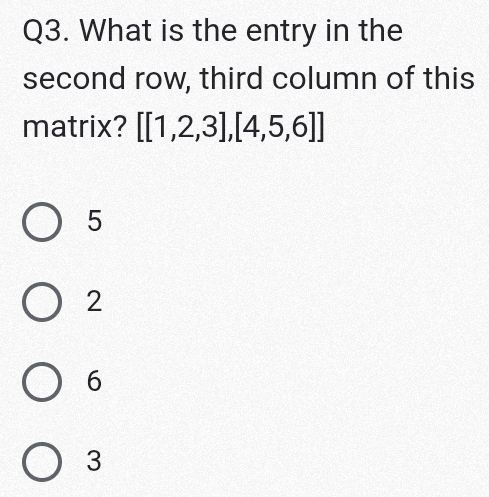 Selesai:What is the entry in the second row, third column of this ...