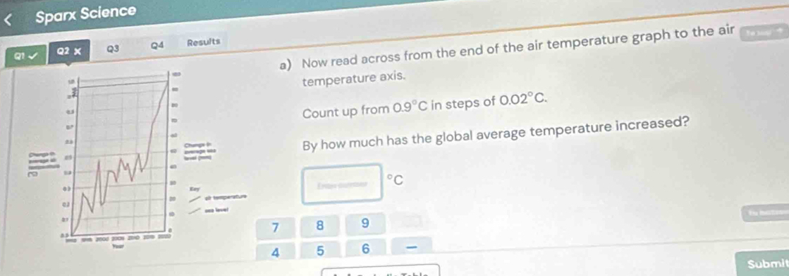 Solved: Sparx Science Q1 Q2 X Q3 Q4 Results a) Now read across from the ...