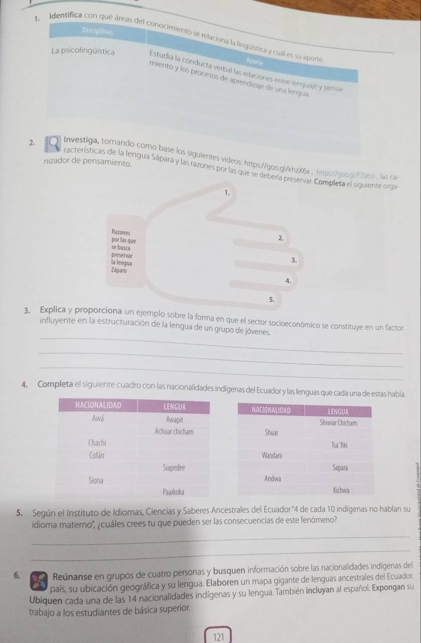 Resuelto:Disciplinas 1. Identifica con qué áreas del conocimiento se ...