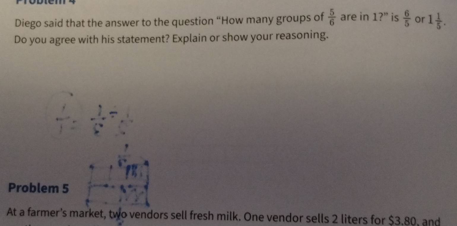 Solved: Diego said that the answer to the question “How many groups of ...