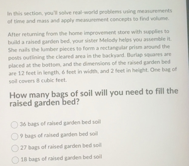 Solved: In this section, you'll solve real-world problems using ...