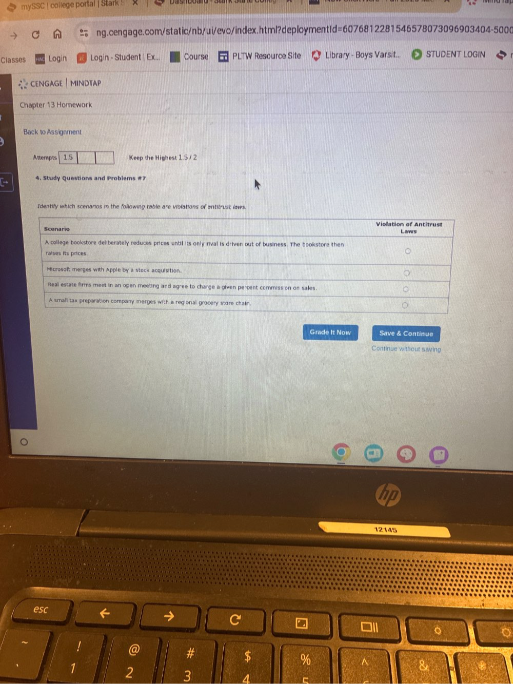 Solved: mySSC | college portal | Stark ng.cengage.com/static/nb/ui/evo ...