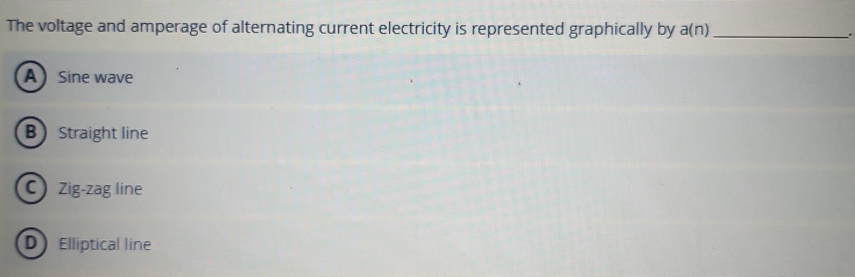 Solved: The voltage and amperage of alternating current electricity is ...