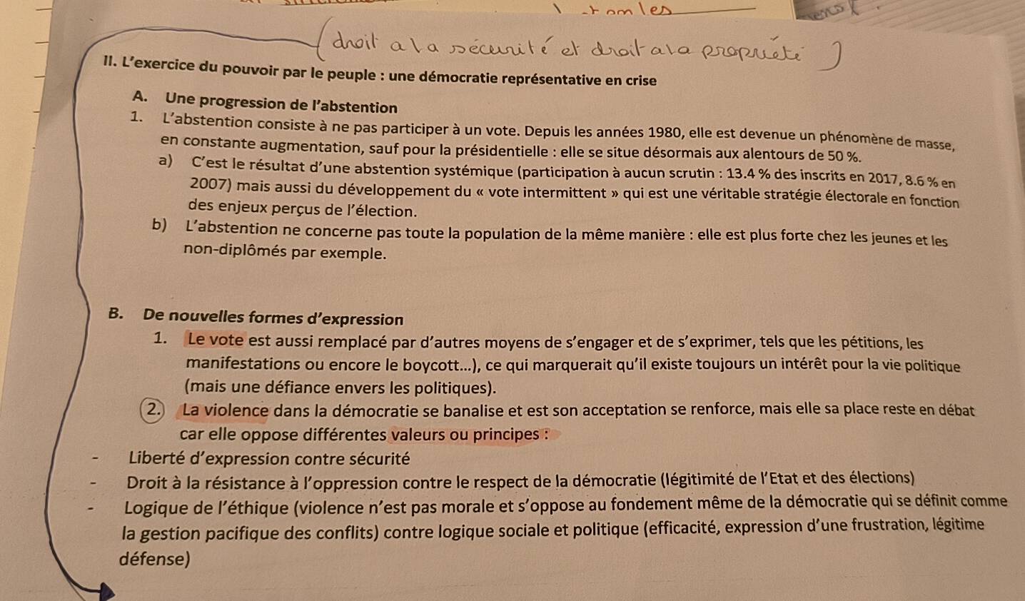 Résolu :L’exercice du pouvoir par le peuple : une démocratie ...