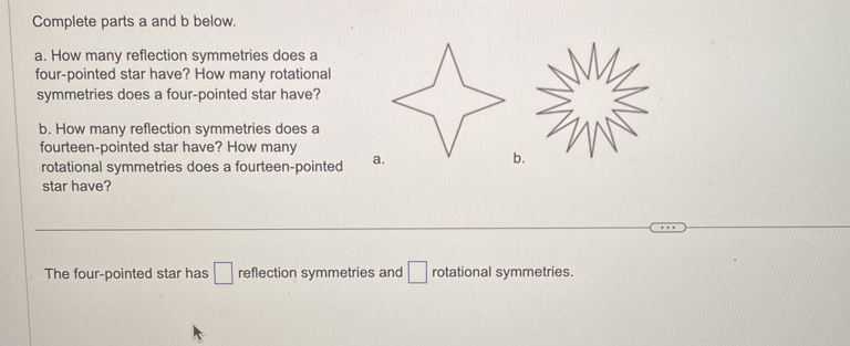 Solved: Complete parts a and b below. a. How many reflection symmetries ...